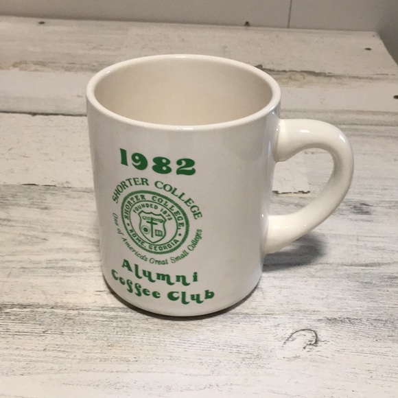 Dining | 1982 Vintage Shorter College Alumni Coffee Club Porcelain ...